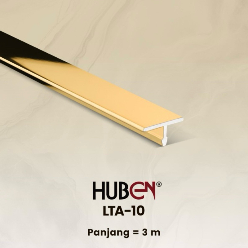 Jual List Variasi Gold List T HUBEN Alumunium Edging Penutup Celah ...