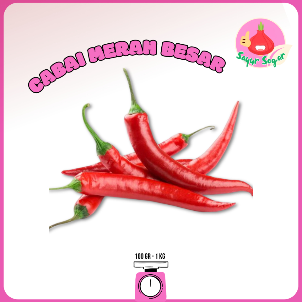 Jual Sayur Segar- Cabai Merah Besar/Large Red Chilli | Shopee Indonesia