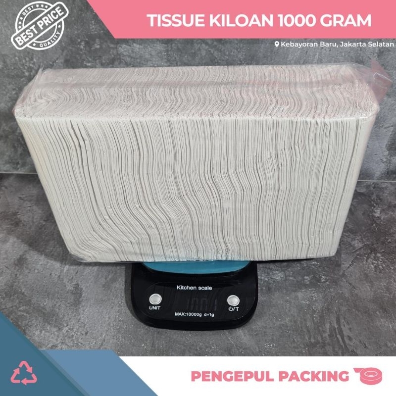 Jual Tissue Kiloan Facial 1000 gram / Tissue 1 kg / Tisu 1000 gr ...
