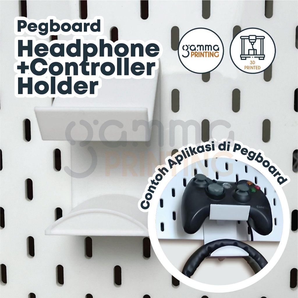Jual Pegboard SKDIS Controller + Headphone Holder Stand Hanger Rak XBOX ...