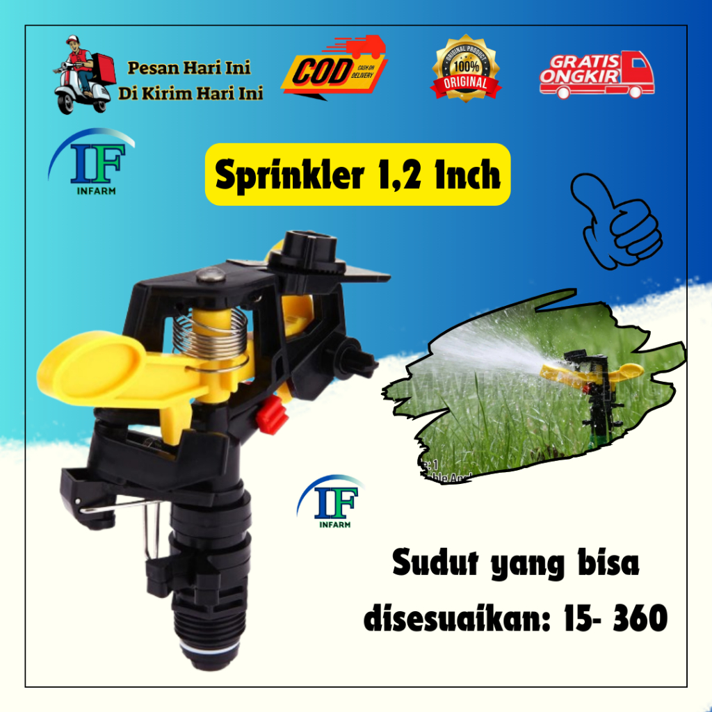 Jual Sprinkler Taman Sprinkler 1/2 Alat Siram Irigasi Model Dapat ...