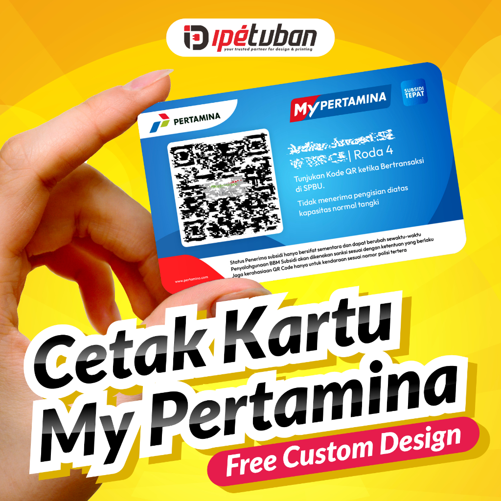 Jual Kartu My Pertamina Bahan PVC Card UV Sehari Jadi | Shopee Indonesia