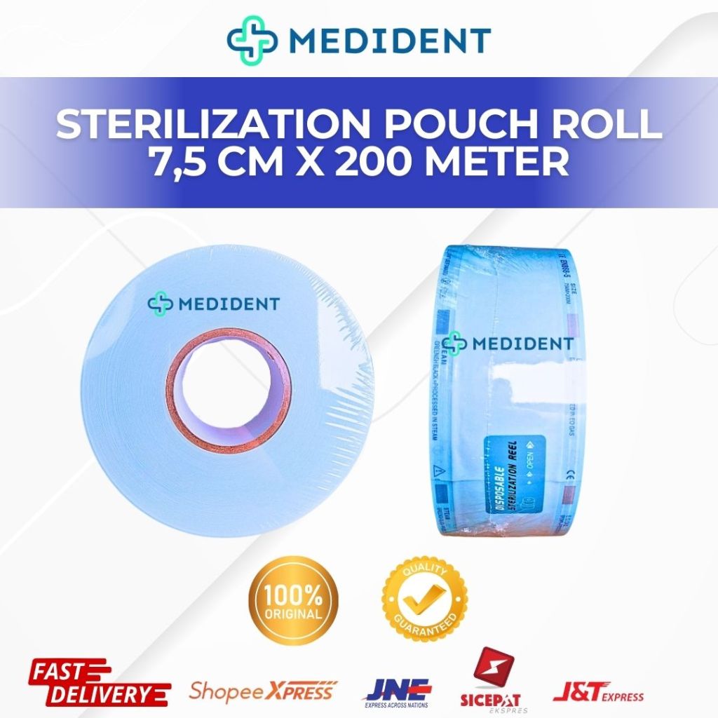 Jual Sterilization Roll 7.5CM X 200M / Sterilization Roll ...