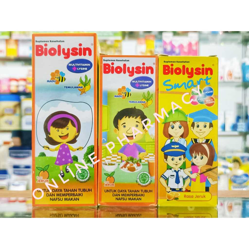 Jual Biolysin Smart & Kids 𝐒𝐢𝐫𝐮𝐩 𝟔𝟎𝐌𝐋 & 𝟏𝟎𝟎𝐌𝐋 - Meningkatkan Nafsu ...