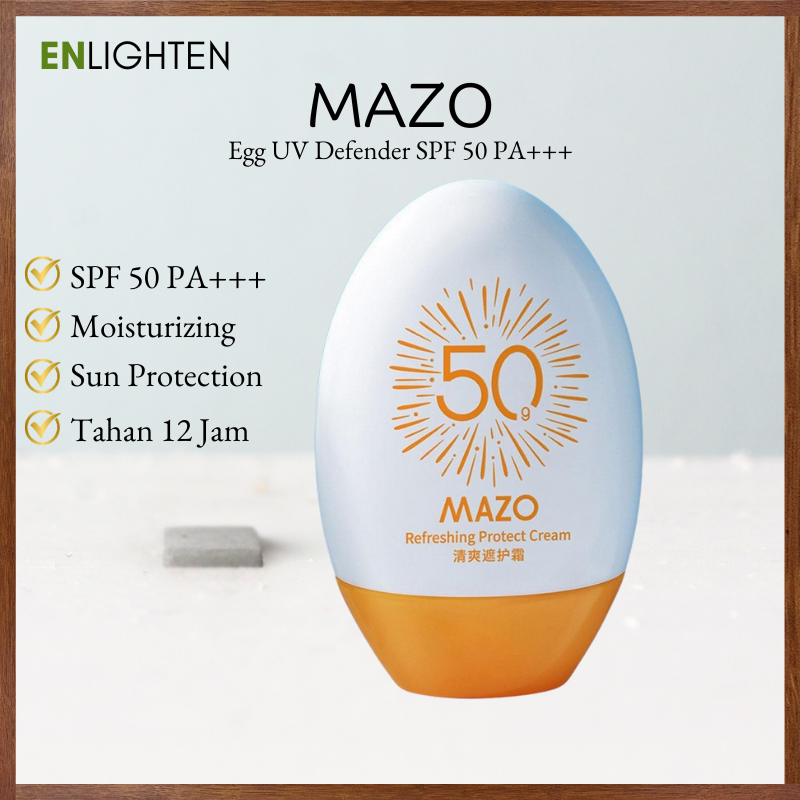 Jual MAZO Sunscreen UV Defender SPF 50+ PA+++ Hydrating Tahan 12 Jam Sunblock Badan Wajah BE009 ...