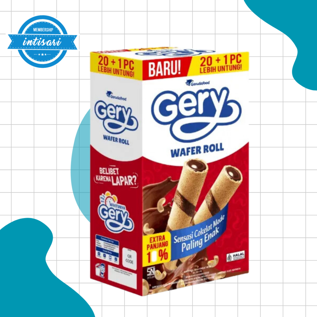 Jual Gery Saluut Wafer Roll Cokelat Mede ISI 20 + 1 PCS ( PACK ...
