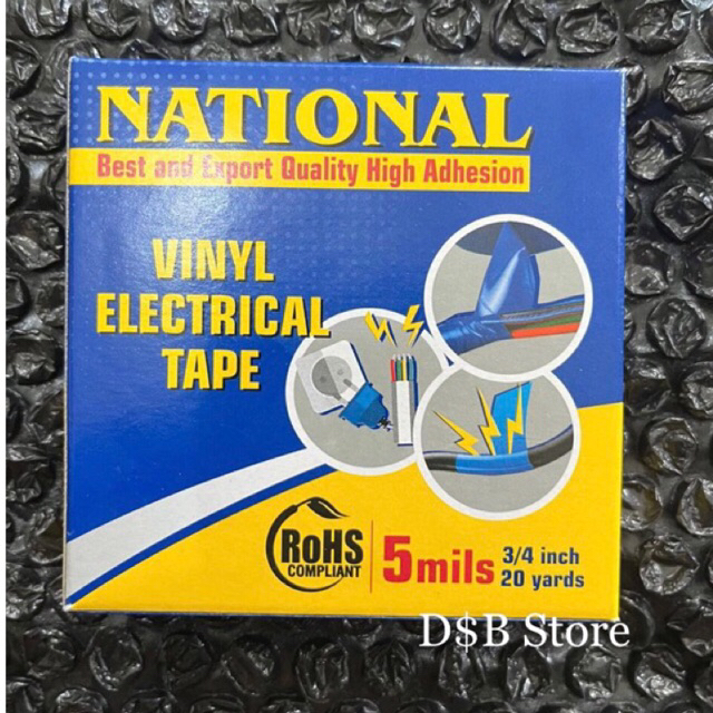 Jual National Isolasi Listrik || Isolasi Kabel 5 Mils x 3/4" panjang 20 ...