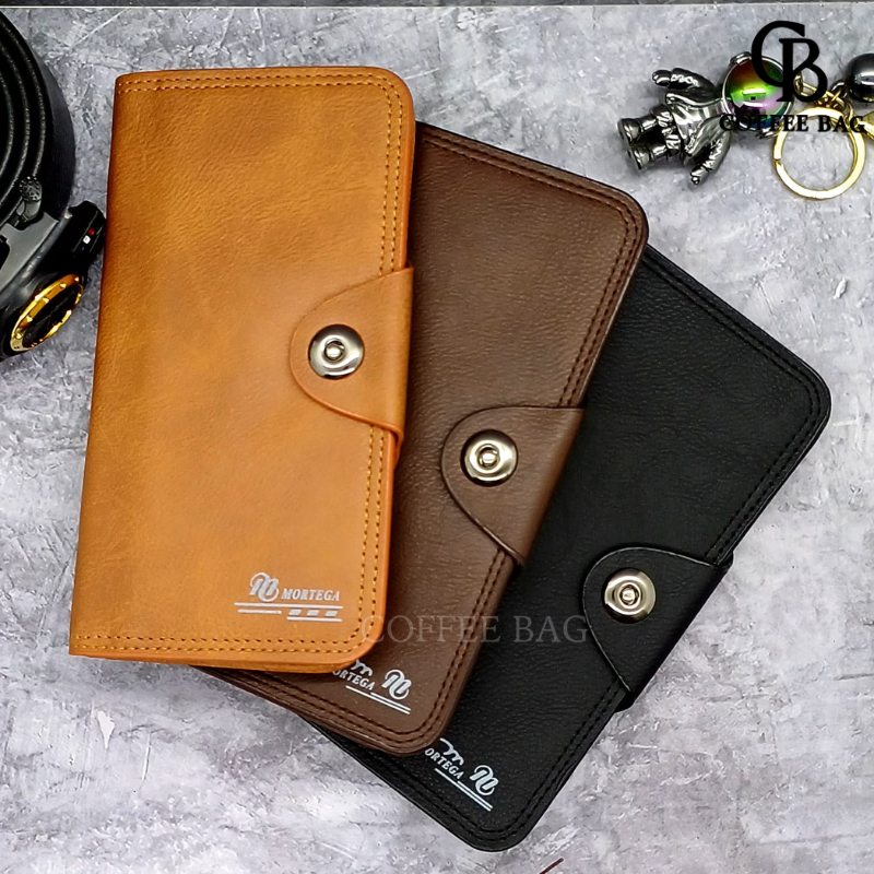 Jual [CB] Dompet Mortega Panjang Kulit PU | Dompet Panjang Penutup ...