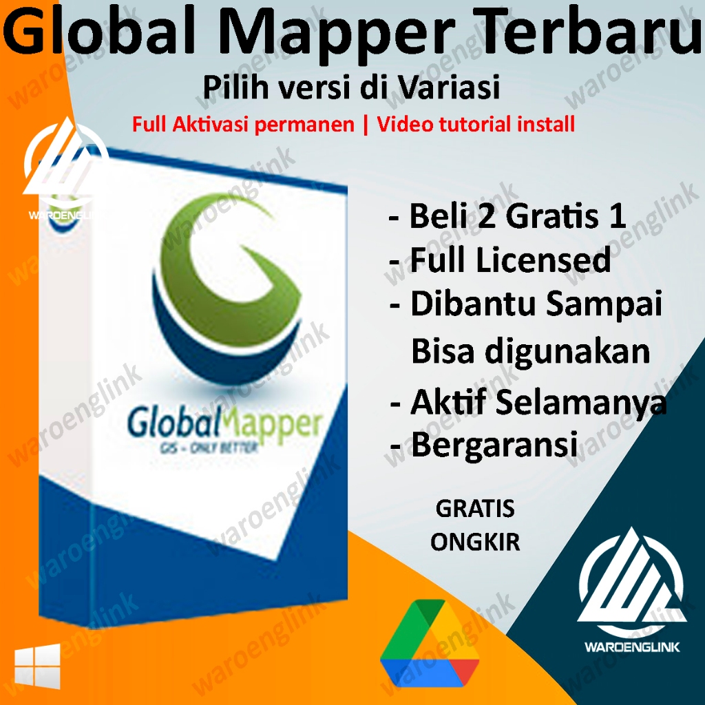Jual Global Mapper Terbaru Premium Full Aktivasi | Video Install | Windows | Full Version ...