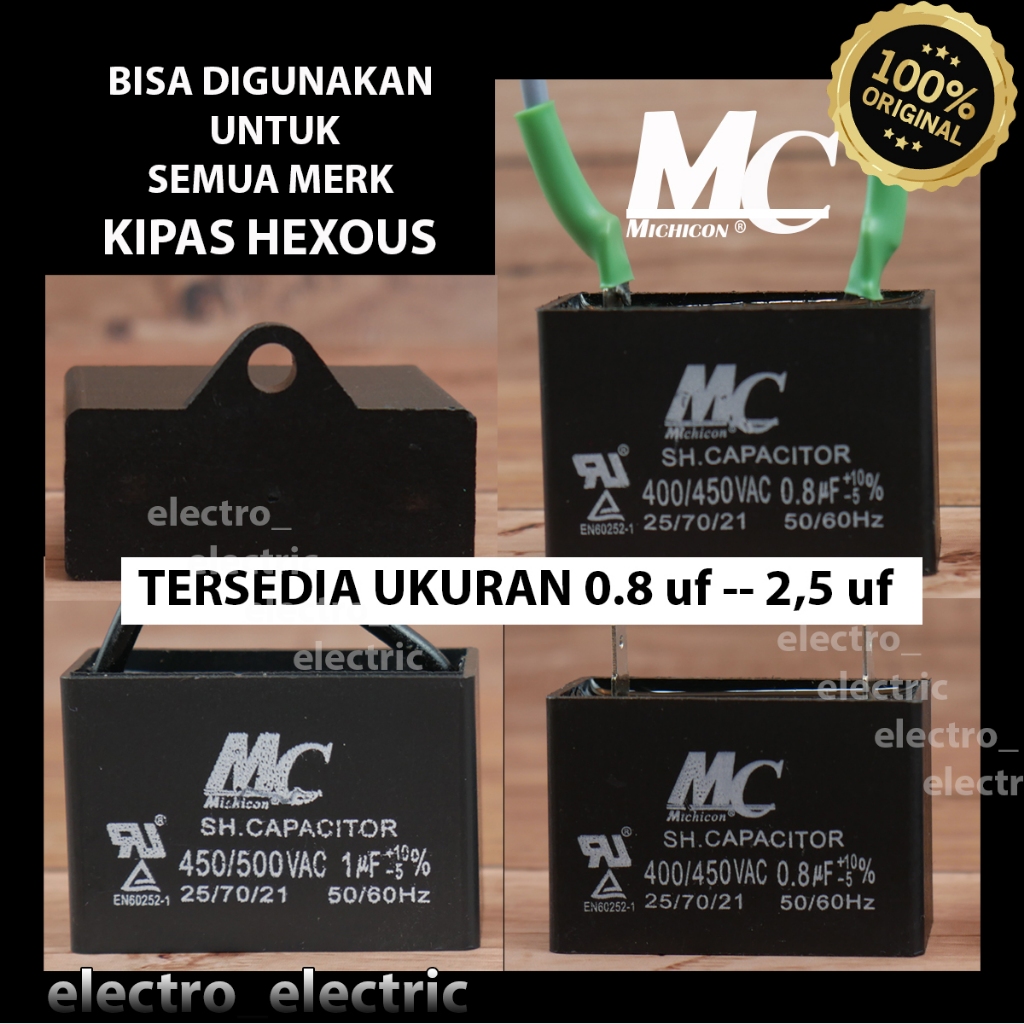 Jual Kapasitor Kipas dan Hexous Original MC dapat di gunakan untuk ...