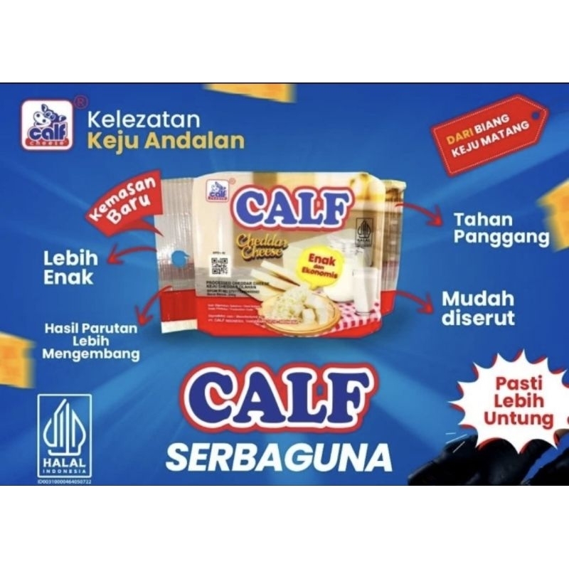 Jual Calf Cheddar Keju Cheese 200 gr | Shopee Indonesia