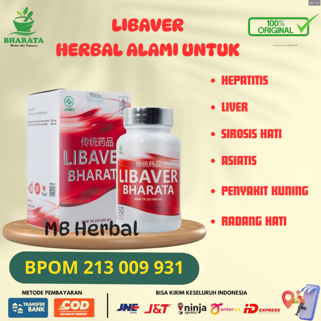 Jual LIBAVER BHARATA Obat Herbal Liver Hepatitis ABCDE Liver bengkak ...