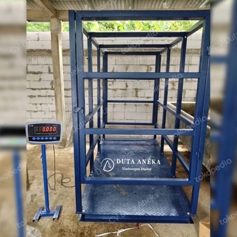 Jual timbangan sapi digital kap 300kg-2ton model krangkeng merk cas db ...