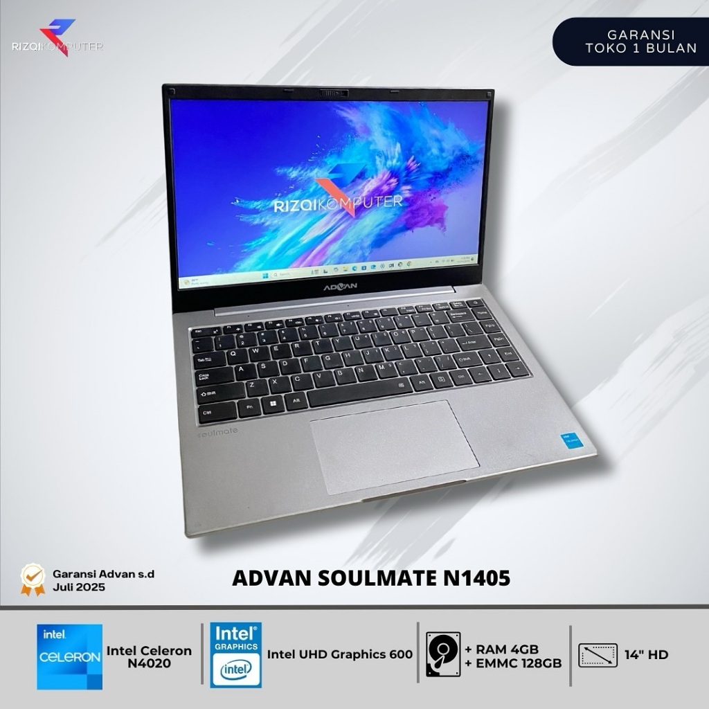Jual Advan Soulmate N1405 Intel Celeron N4020 Ram 4GB EMMC 128GB sbya | Shopee Indonesia