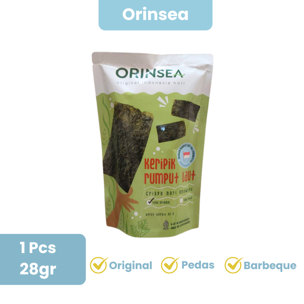 Jual OrinSea Crispy Nori Kaya Nutrisi - Rumput Laut/Seaweed 25 gram ...