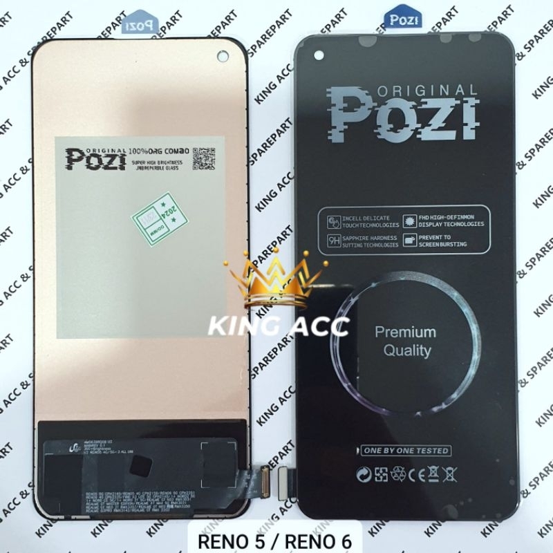 Jual POZI LCD TOUCHSCREEN OPPO RENO 5 4G - 5G / RENO 6 4G - 5G / REALME X7 MAX / REALME GT ...