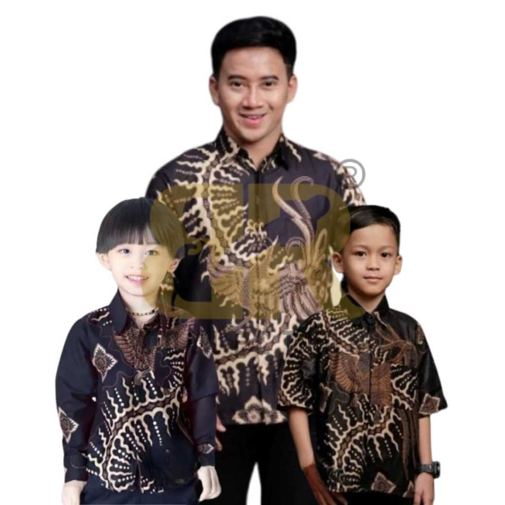 Jual NEW COUPLE BATIK AYAH DAN ANAK MOTIF KLABANG HITAM - TAMPIL DENGAN ...