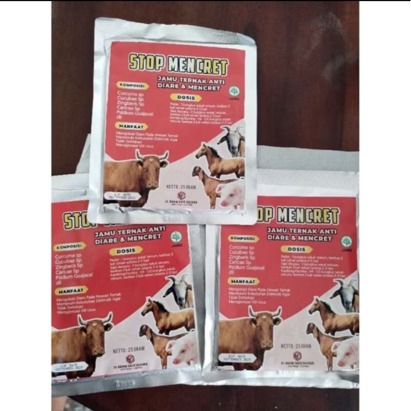 Jual STOP MENCRET jamu diare hewan ternak | Shopee Indonesia