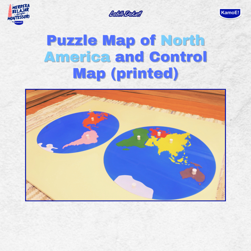 Jual Puzzle Map of the North America and Control Map (printed) | Shopee ...