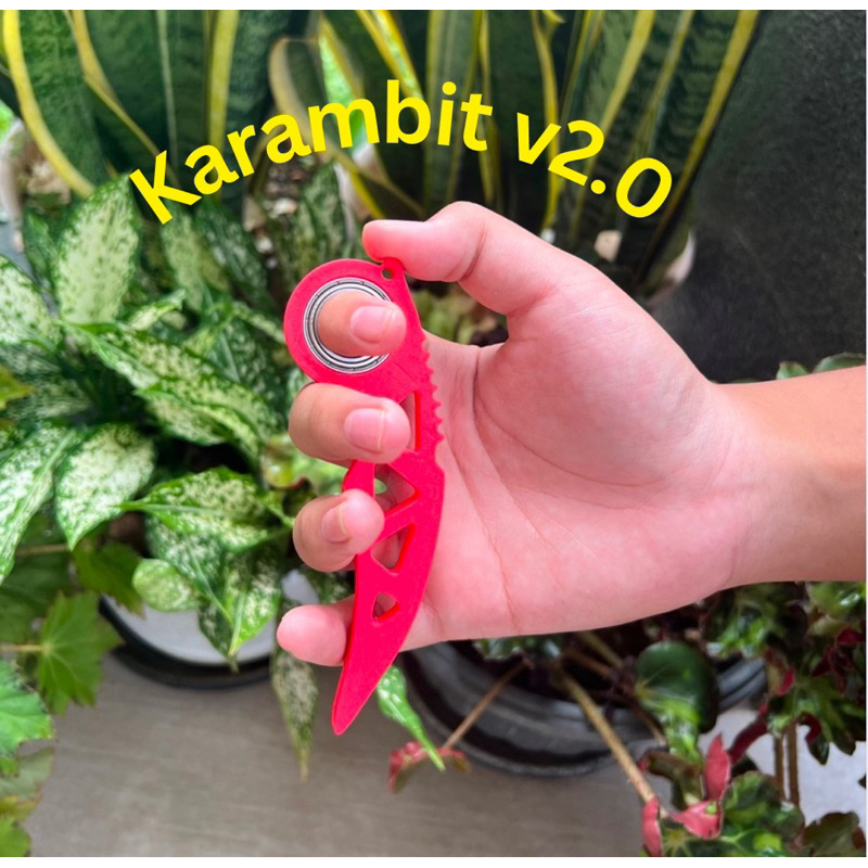 Jual Fidget toy keyrambit gantungan kunci karambit spinner Keychain ...