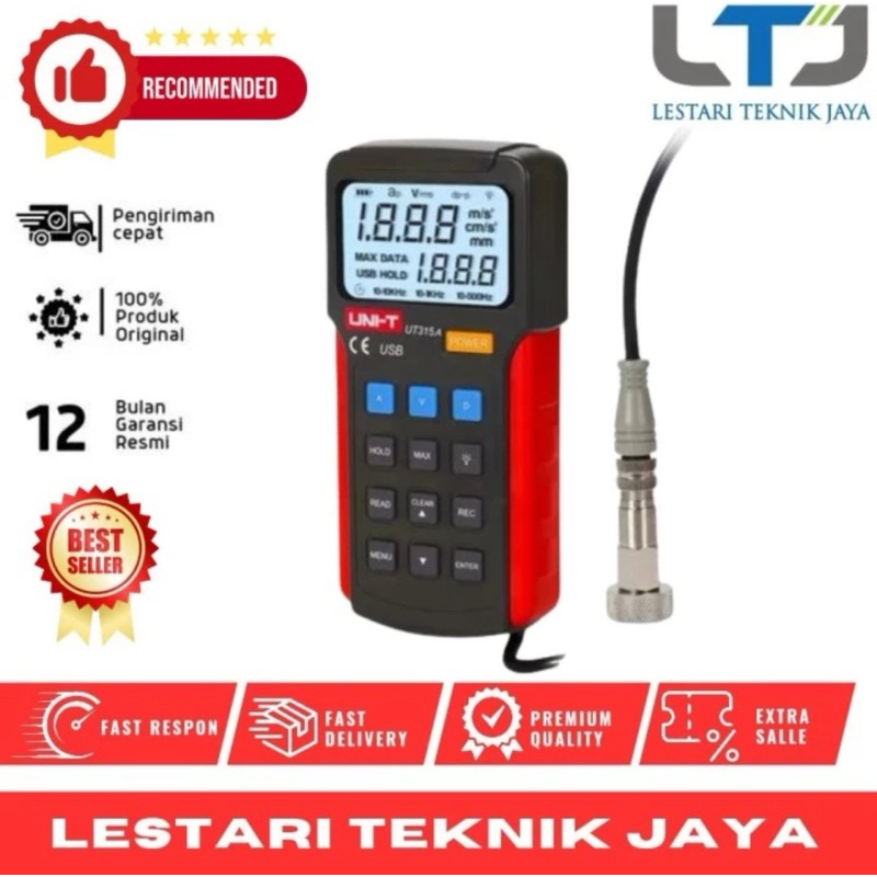 Jual Vibration TeUT315A UNI-T Meter Vibrometer UNIT UNI T UT-315A Gauge ...