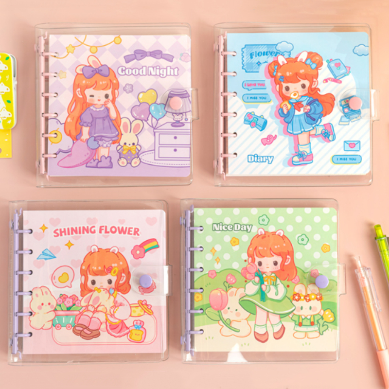 Jual BINDER NOTE KARAKTER KARTUN /BUKU CATATAN KOREAN STYLE LUCU ...