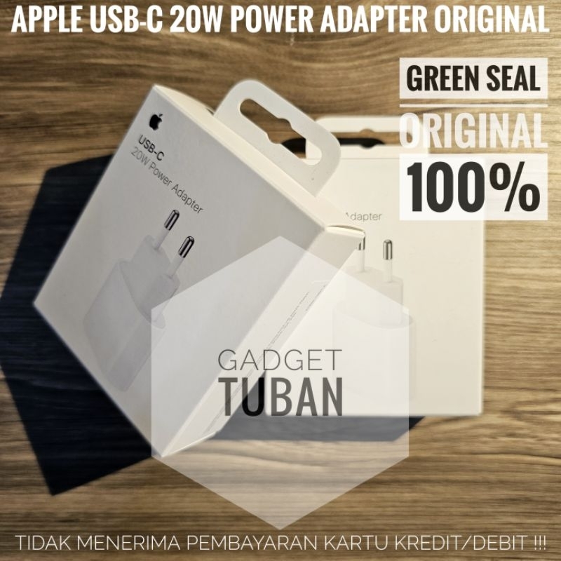 Jual Apple USB-C 20w Power Adapter Original Green Seal Digimap | Shopee ...