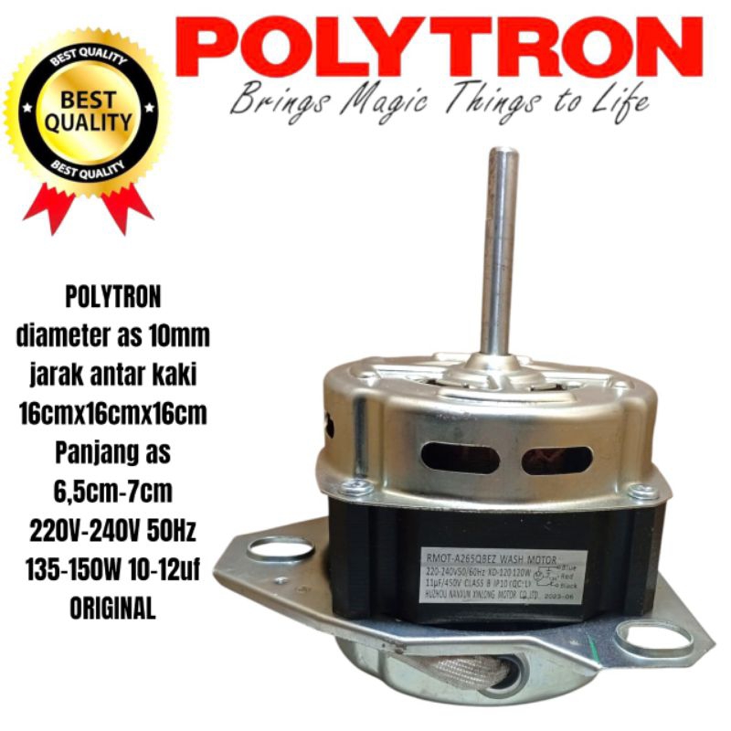 Jual DINAMO WASH PENCUCI MESIN CUCI POLYTRON 2 TABUNG ORIGINAL | Shopee Indonesia