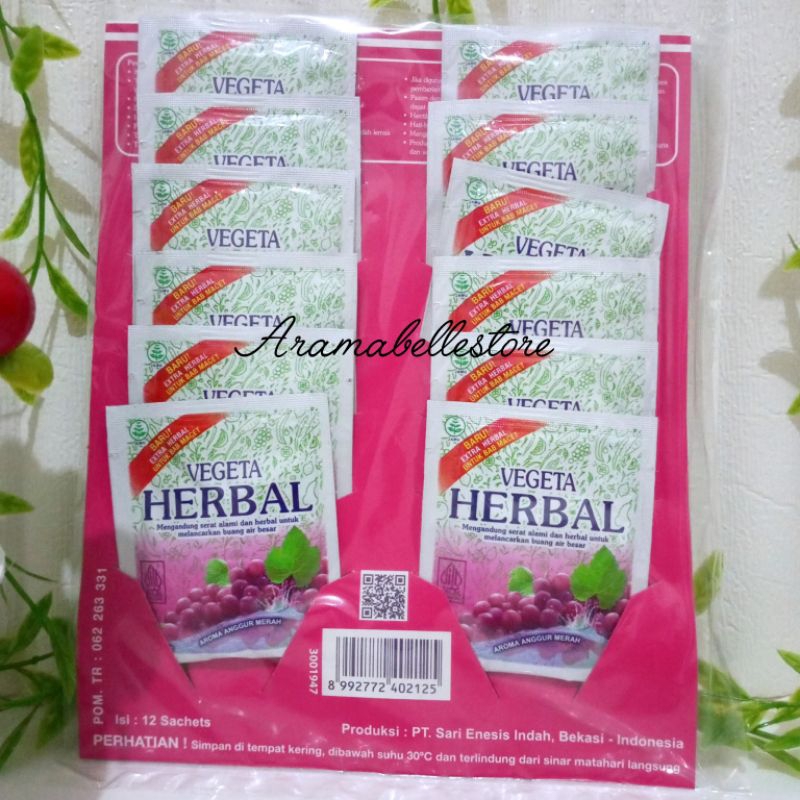 Jual [GROSIR BELI 2 PACK LEBIH MURAH] VEGETA Herbal 1 lusin / 12 sachet ...