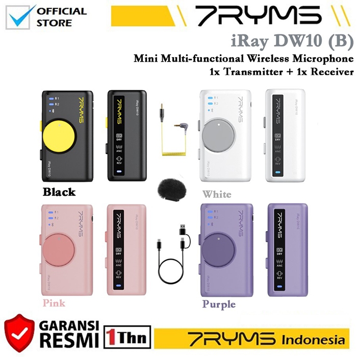 Jual 7RYMS iRay DW10 B Ultra Compact Wireless Mic Microphone System ...