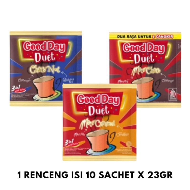 Jual Kopi Good Day Duet 1 Renceng Isi 10 Sachet x 23gr | Shopee Indonesia