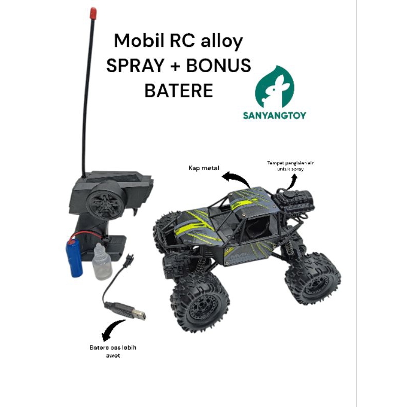 Jual Mainan Mobil Remote Control Besar Spray mainan off road Alloy ...