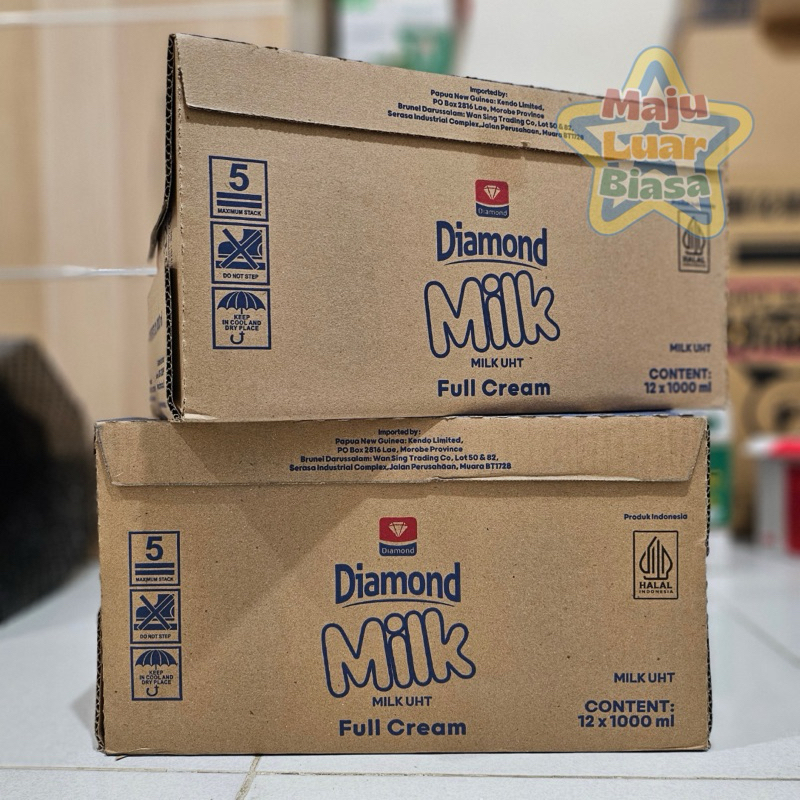 Jual Susu UHT DIAMOND Full Cream 1 lt | Shopee Indonesia