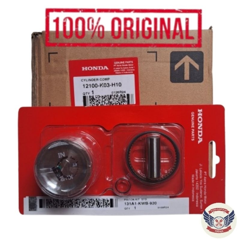 Jual Paket Cylinder Comp/Blok + Piston Kit (Std) 12100K03H10 ...