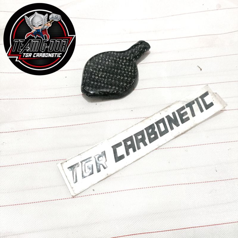 Jual tutup cover cap tabung botol tangki wiper carbon karbon kevlar ...
