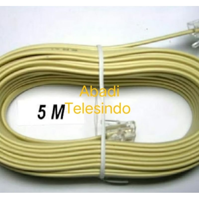 Jual Kabel line cord/Kabel Roset telepon RJ 11 | Shopee Indonesia