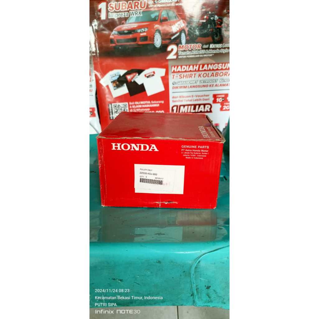 Jual PULLY ONLY KOJ HONDA BEAT DELUXE/GENIO/SCOOPY 2021-2024/BEAT ...