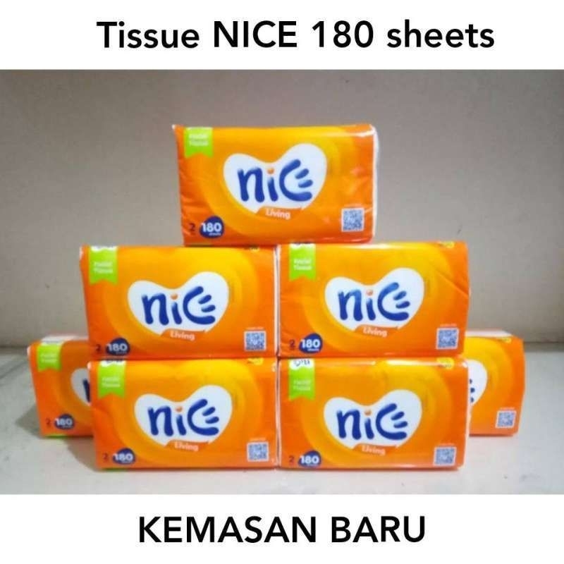 Jual NICE Tissue 180 sheets Kemasan Baru | Shopee Indonesia