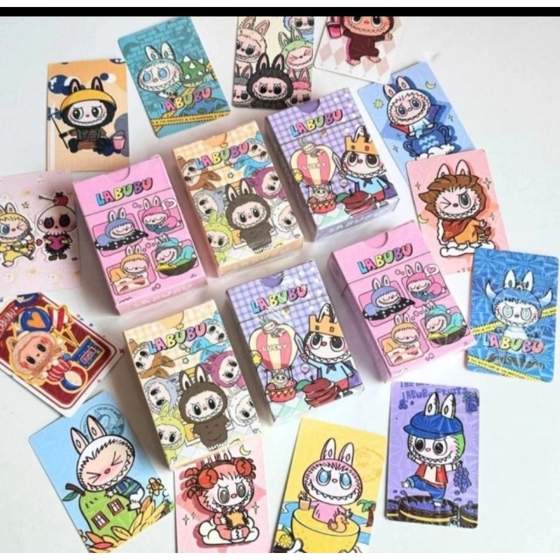 Jual Kartu Labubu /Labubu Photo Card Hologram Lucu isi 55 Lembar ...