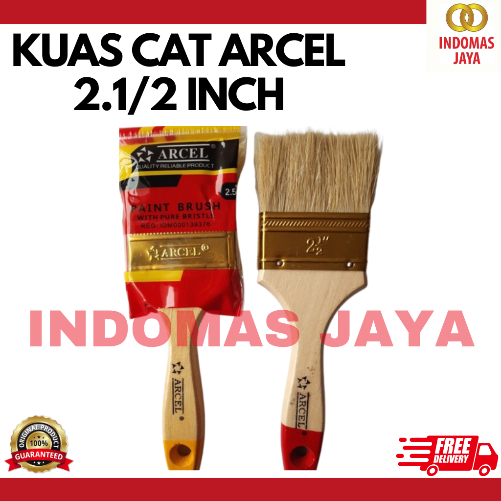 Jual KUAS CAT / KUAS TANGAN ARCEL 2.1/2" (Harga Per Pcs) | Shopee Indonesia
