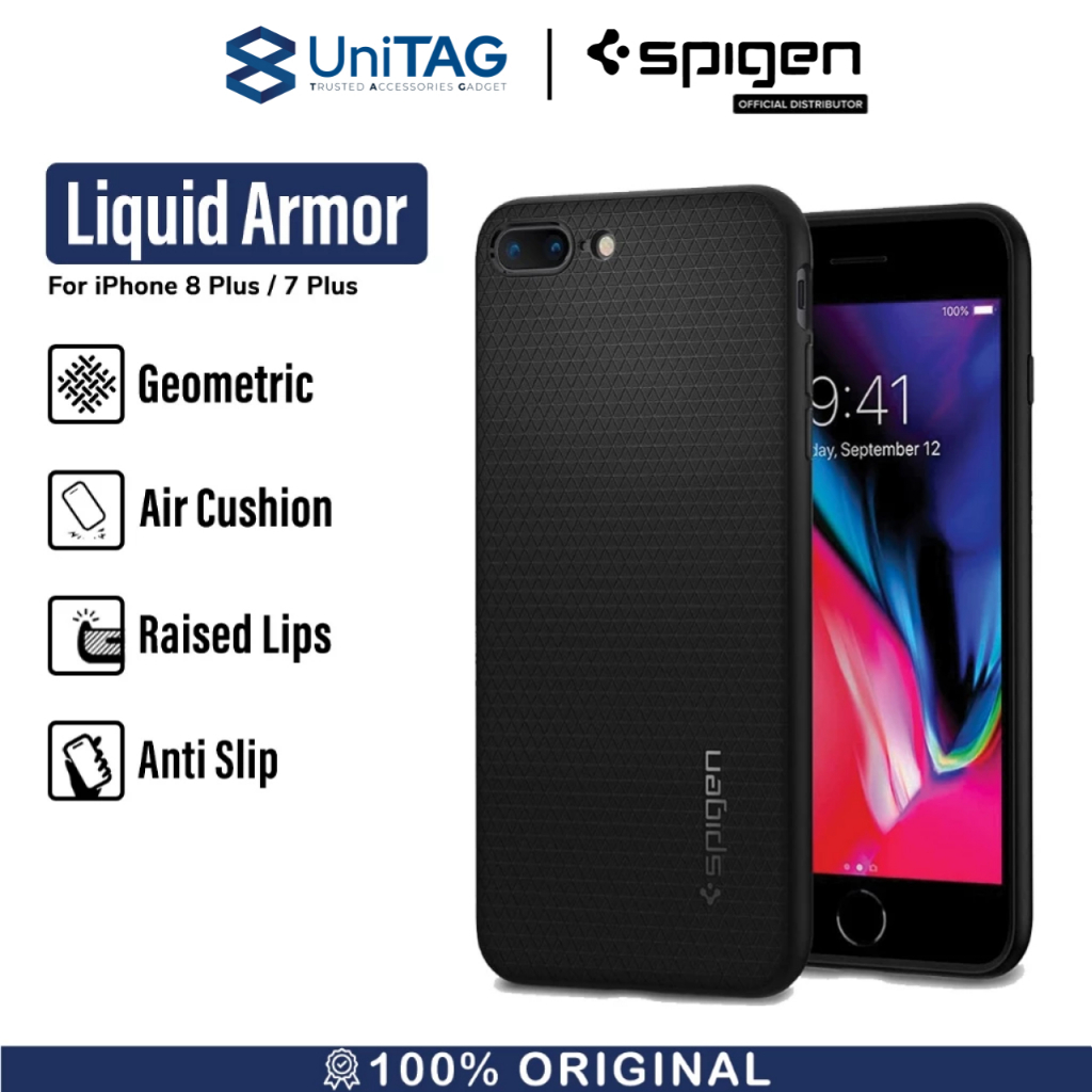 Jual Spigen Liquid Armor Case for iPhone 7 Plus / iPhone 8 Plus | Shopee Indonesia