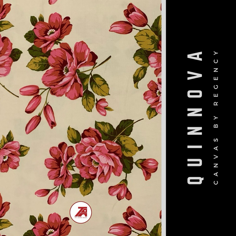 Jual Quinnova Regency - Kain canvas motif bunga (kain pelapis interior ...