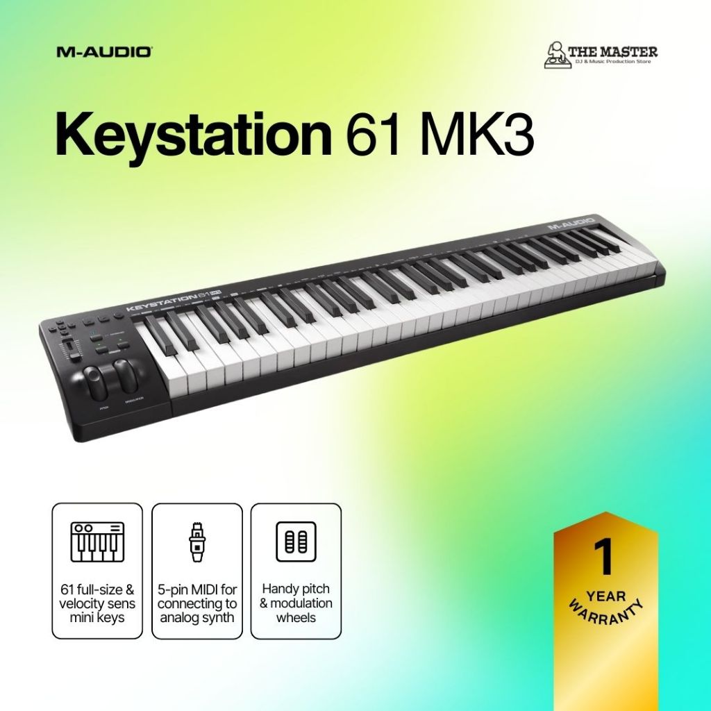 Jual [Ready Stock] M-Audio Keystation 61 MK3 | MK 3 | MKIII USB Keyboard Midi Controller ...