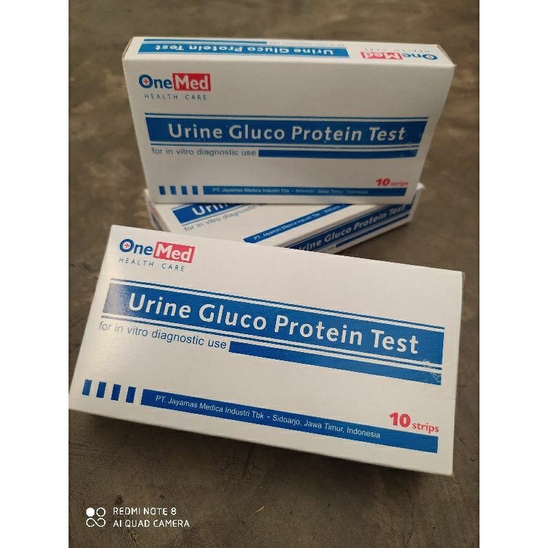 Jual STRIP GLUCO PROTEIN URINE OneMed / URINE GLUCO PROTEIN TEST BOX ...