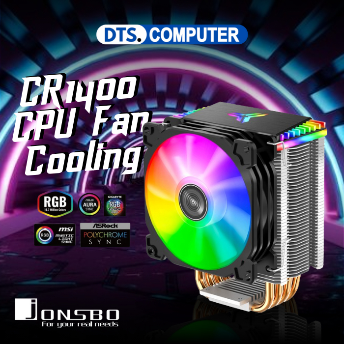 Jual JONSBO CR1400 CPU Fan Cooling / HSF Cooler RGB | Shopee Indonesia