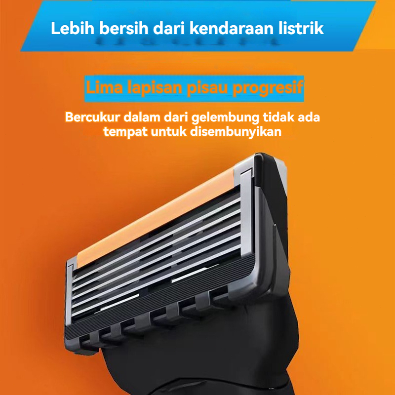 Jual Gillette Alat Cukur Pisau Cukur Manual Pria Baru Pisau 5 Lapis ...