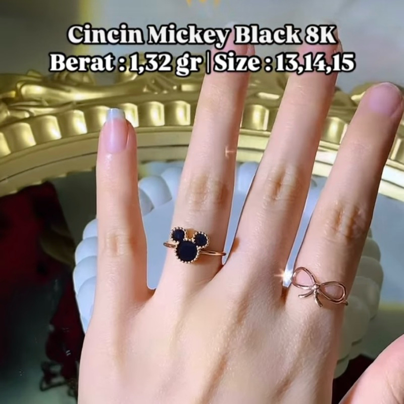 Jual cincin mickey mouse 8K | Shopee Indonesia