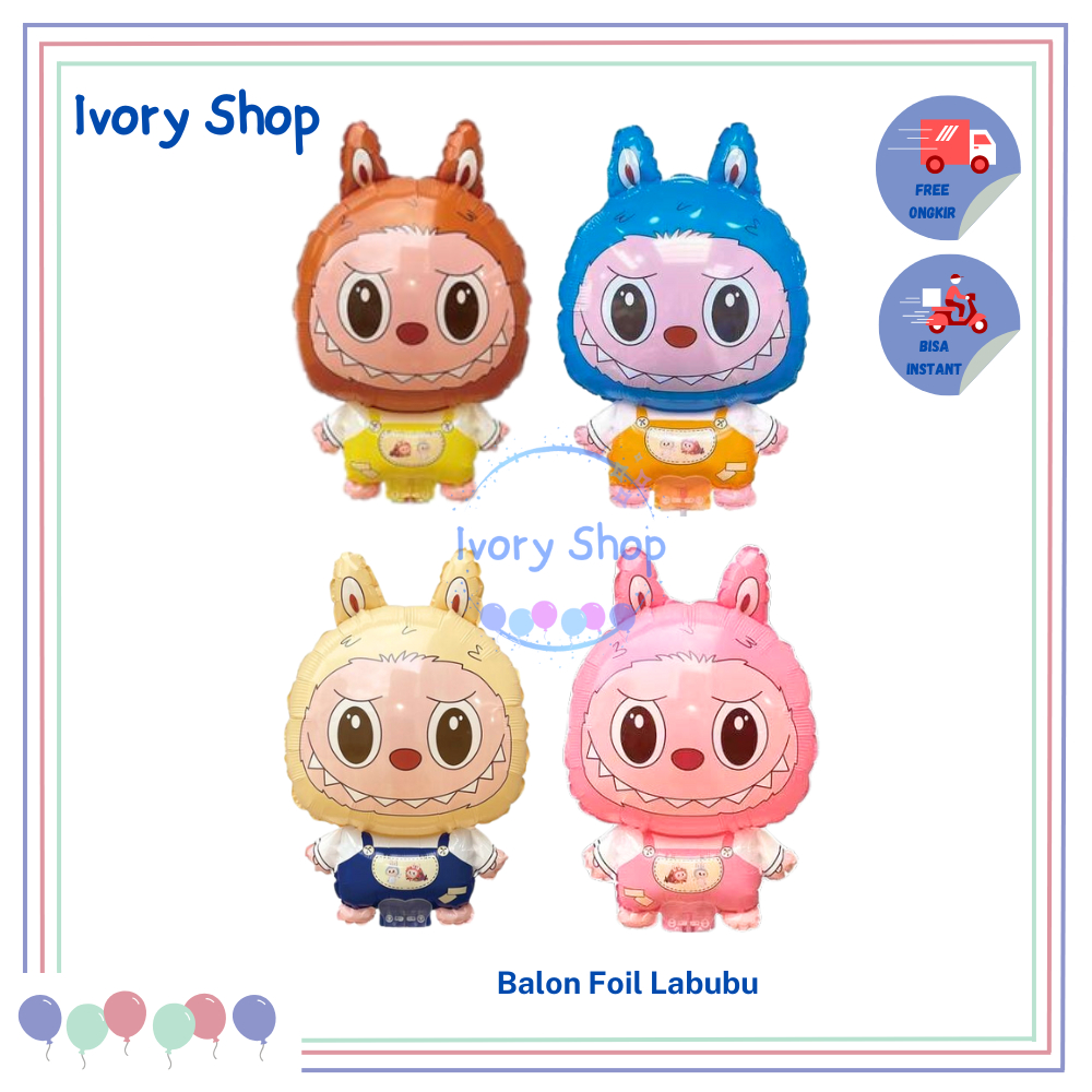 Jual Balon Karakter Foil Labubu Medium | Shopee Indonesia