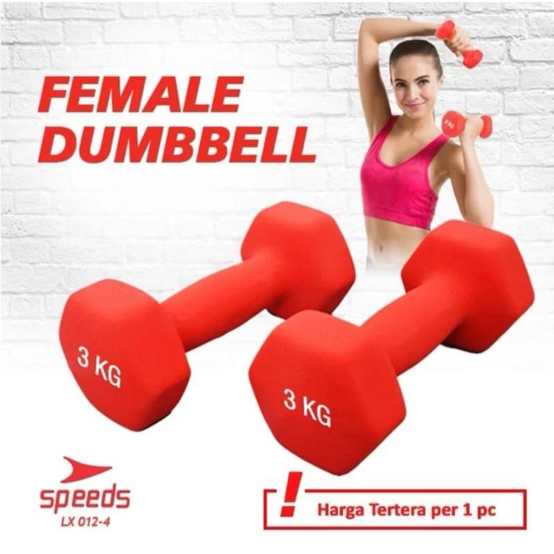 Jual Barbel dumbell 3kg / alat olahraga angkat beban / olahraga ...