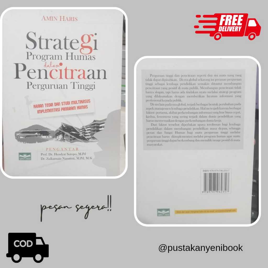 Jual Strategi Program Humas dalam Pencitraan Perguruan Tinggi | Shopee ...